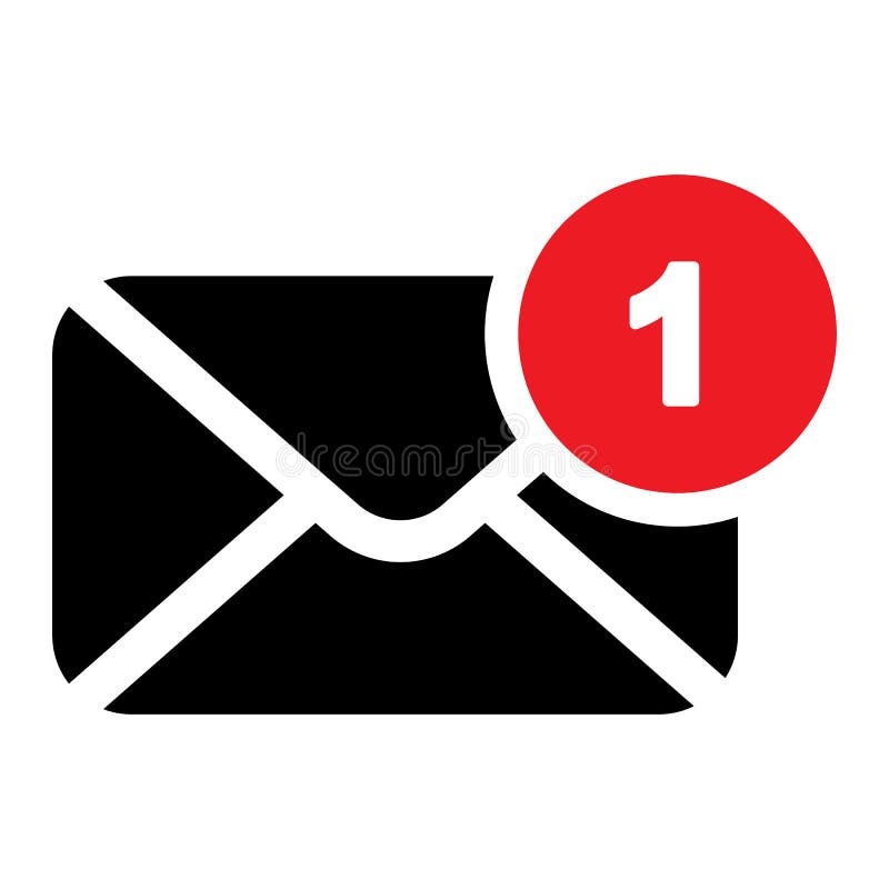New Message, Email Icon. Chat Notification Vector Illustration Stock ...