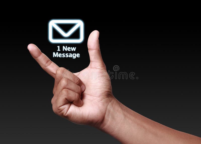 New Message stock image. Image of networking, showing - 41453747