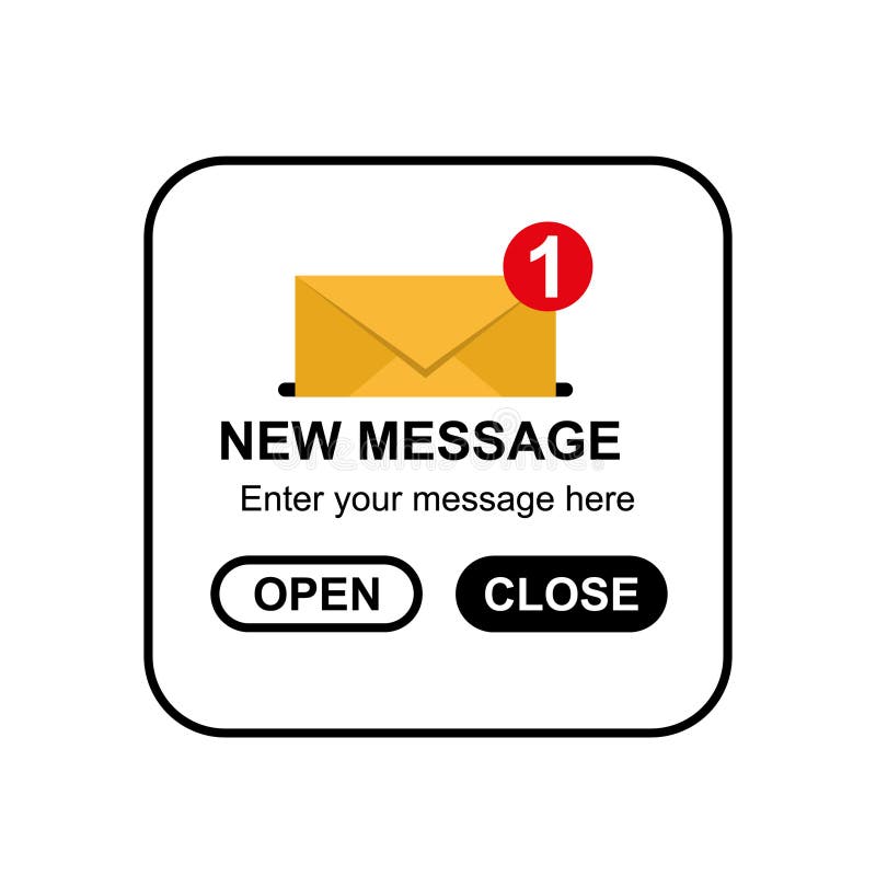 Text Message Pop Up Stock Illustrations – 928 Text Message Pop Up Stock ...
