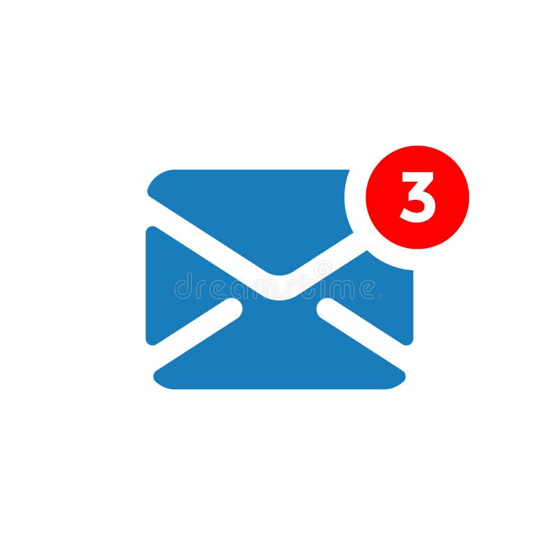 Email Envelope Icon. Vector Mail Message Symbol Isolated on Transparent ...