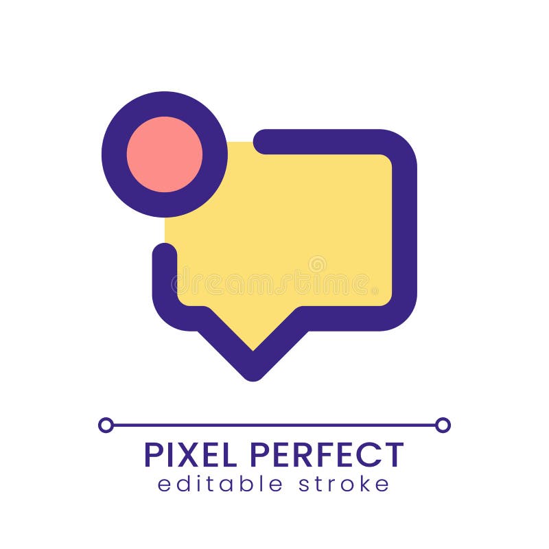 New Message Pixel Perfect Flat Gradient Color Ui Icon Stock Vector - Illustration of concept ...