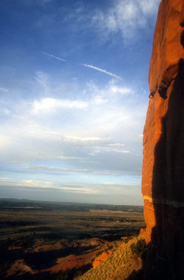New Mexico Cliffs stock photo. Image of clouds, morning - 609848