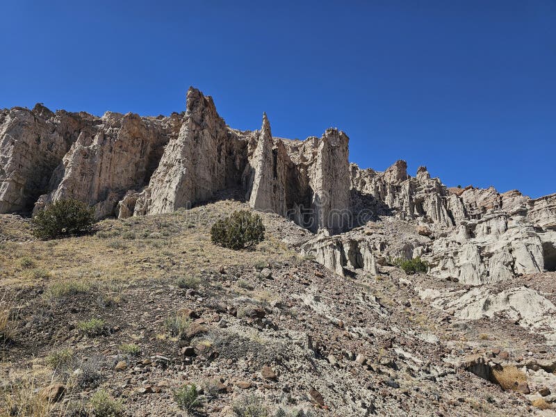 New Mexico Desert Sky Rock Formations Stock Image - Image of mexico ...