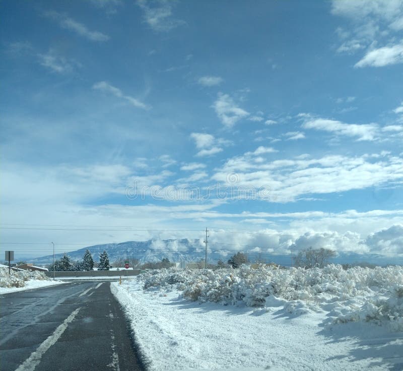New Mexico Snow Covered Wild Fog Covered Mountains Winter Wonderland ...
