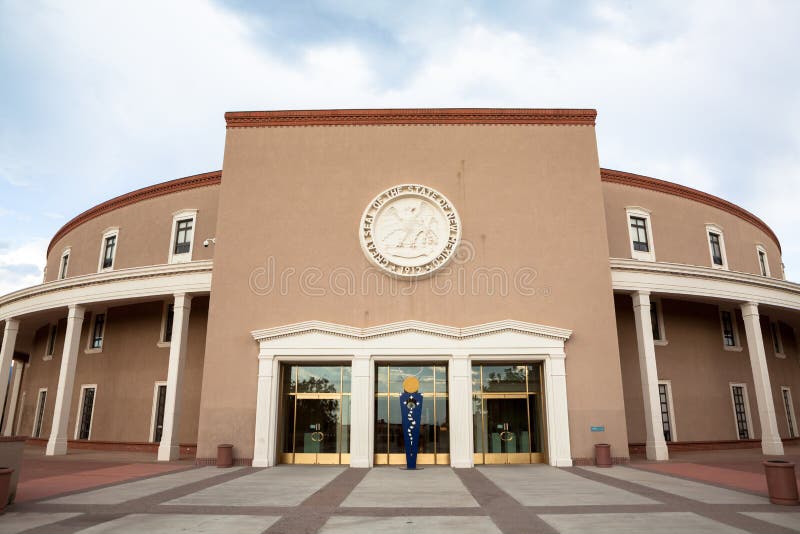 New Mexico State House & Capitol Building Stock Photo - Image of ...