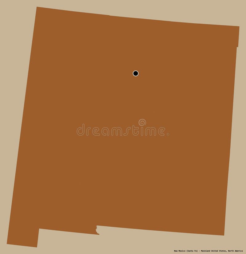 New Mexico, State of Mainland United States, on Solid. Pattern Stock ...