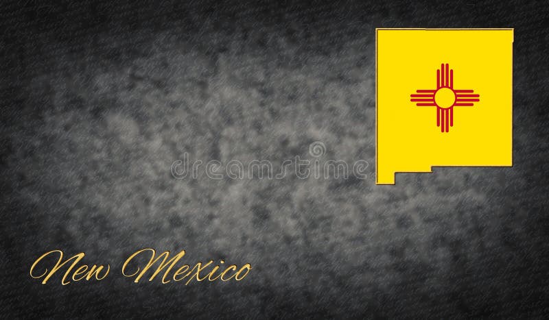 New Mexico Symbols, Map of New Mexico Stock Image - Image of crafts ...