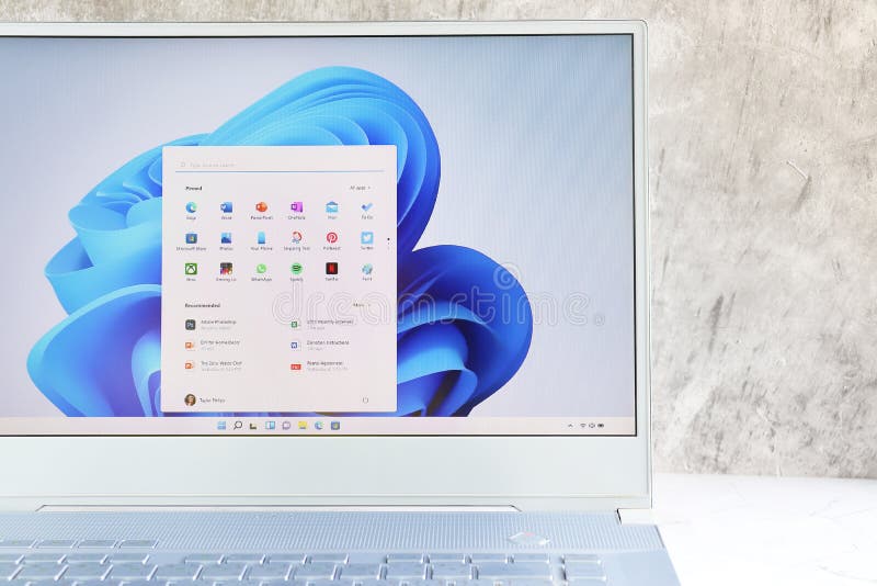 New Microsoft Windows 11 Logo on Computer Screen and Windows 11 Logo is ...