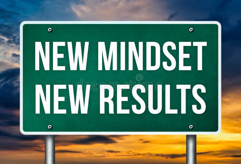 New Mindset - New Results stock image. Image of self - 221843345