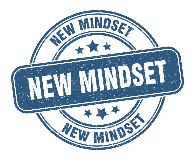 New Mindset Stamp. New Mindset Label. Round Grunge Sign Stock Vector ...