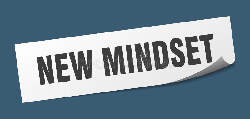 New Mindset Sticker. New Mindset Square Isolated Sign Stock Vector ...