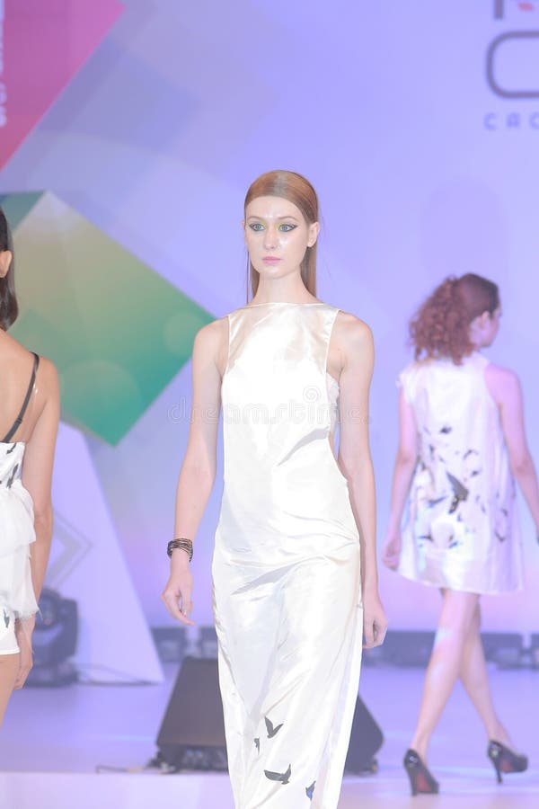 New Model on Fashion Show, Catwalk Show 10 Aug 2013 Editorial Stock ...