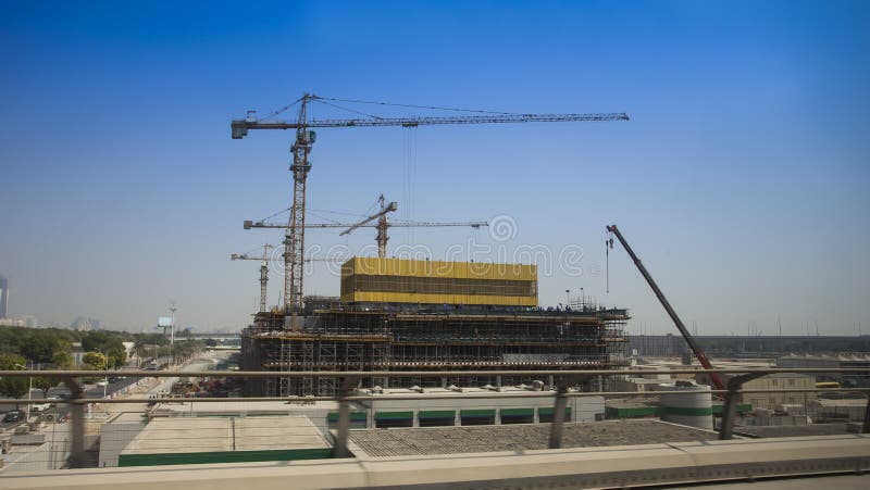 New Modern Building Under Construction Stock Photo - Image of ...