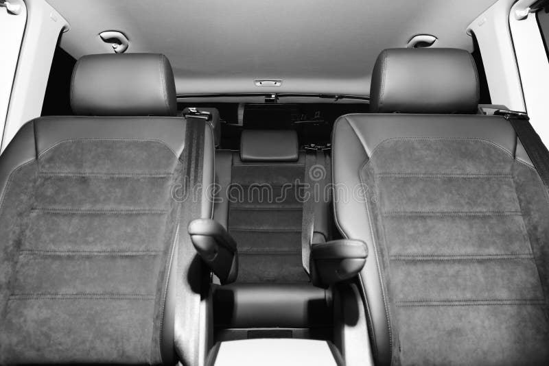 New Modern Car with Seats Inside Stock Photo - Image of design ...
