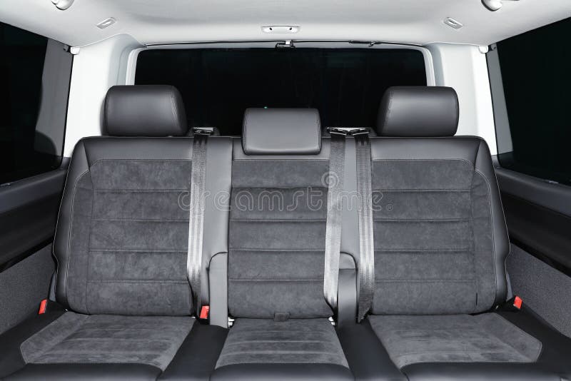 New Modern Car with Comfortable Seats Inside Stock Photo - Image of ...