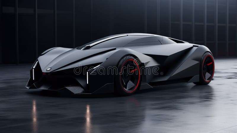 New Modern Car of the Future Stock Image - Image of future, virtual ...