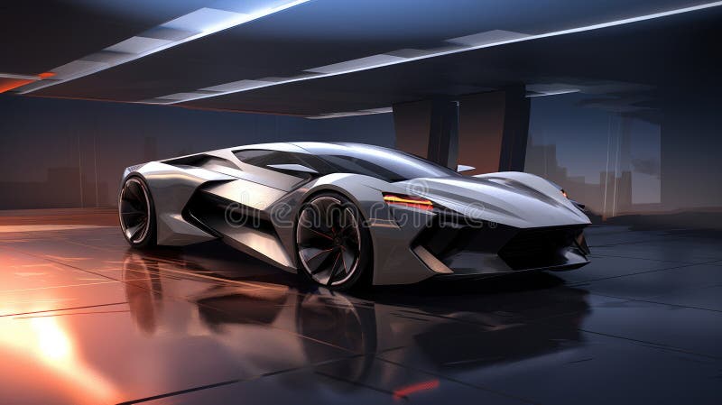 New Modern Car of the Future Stock Photo - Image of modern, navigation ...