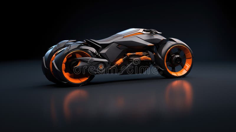 New Modern Car of the Future Stock Illustration - Illustration of ...