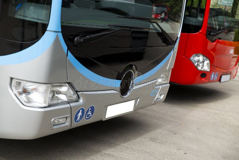 New modern city bus stock image. Image of window, business - 49993707