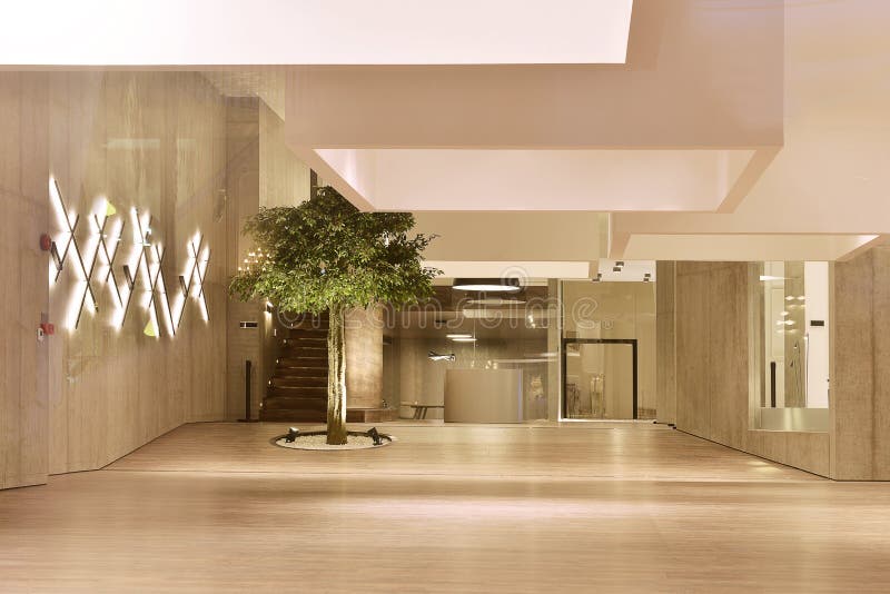 New Modern Commercial Space Exhibition Hall Stock Photo - Image of ...