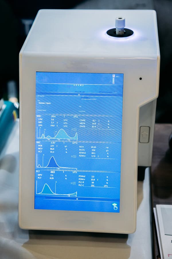 New Modern Digital Urine Express Analyzing Machine Stock Photo - Image ...