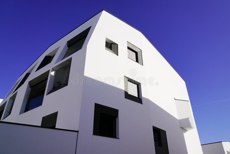 New Modern Facade White Architecture Apartment Building Exterior Design ...