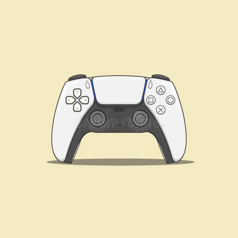 New Modern Generation Console Controller Vector Illustration. Object ...