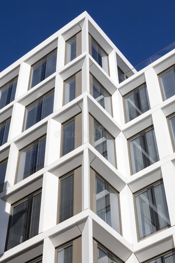 New Modern Glass Building, Contemporary Facade Stock Image - Image of ...