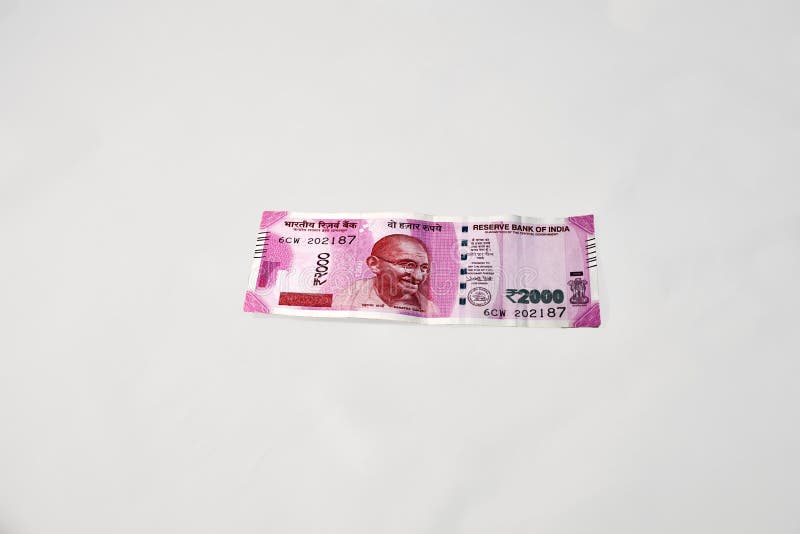 Two Thousand Rupees, Indian Money and Banknotes. 2,000 Rupees Stock ...