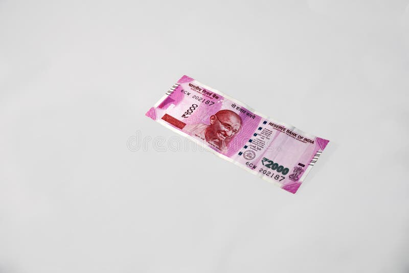 New Modern Indian Two Thousand Rupees Currency Note Editorial Stock ...