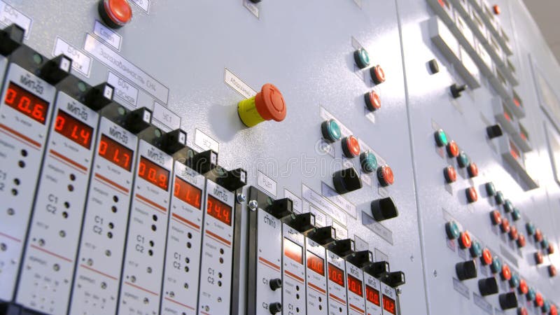 New Modern Industry Control Panel with Buttons Sensors and Switches ...