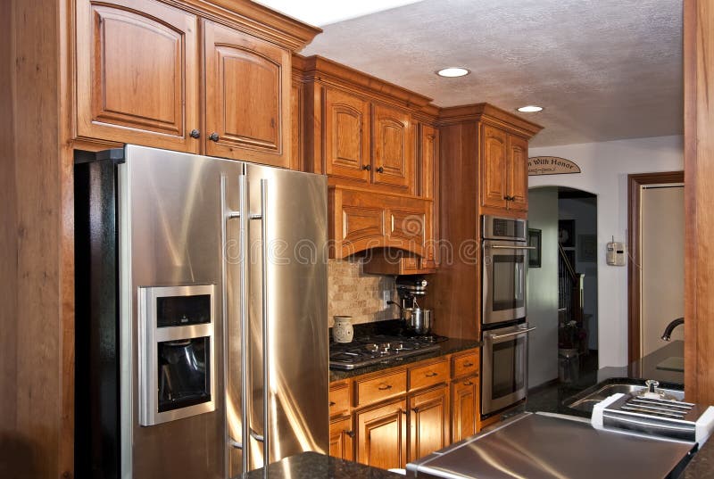 Beautiful kitchen panorama stock photo. Image of countertop - 5845014