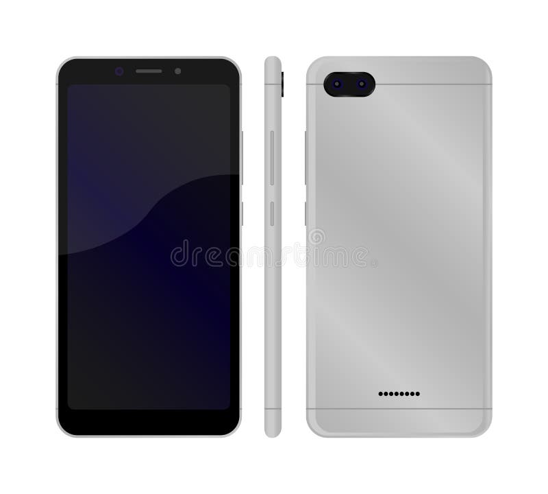 New modern mobile phone. stock illustration. Illustration of phone ...