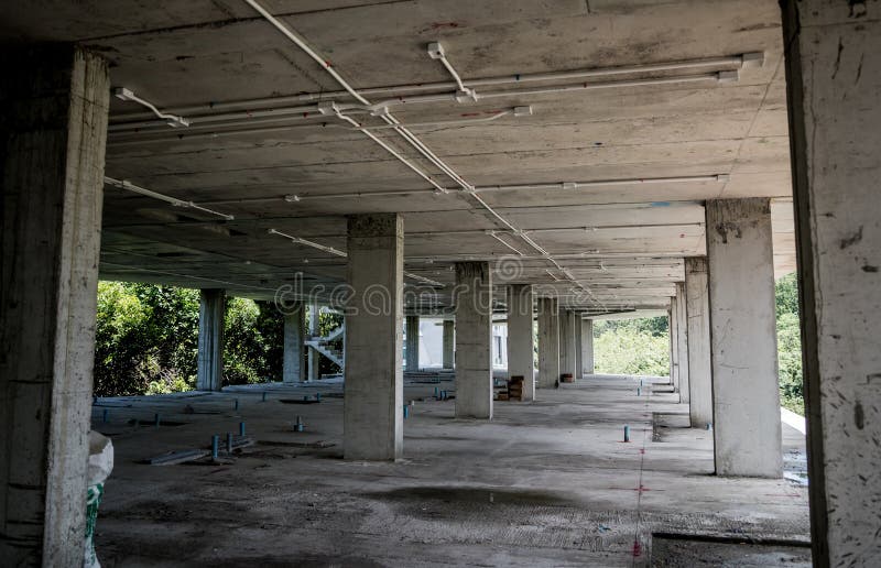 A New Modern Multi-storey Residential Building Under Construction Stock ...