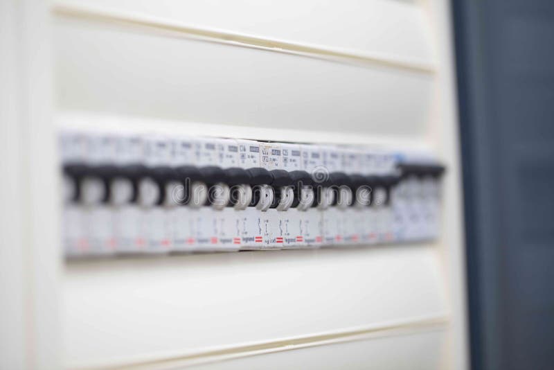 New Modern Plastic Electrical Panel Houses Editorial Photo - Image of ...