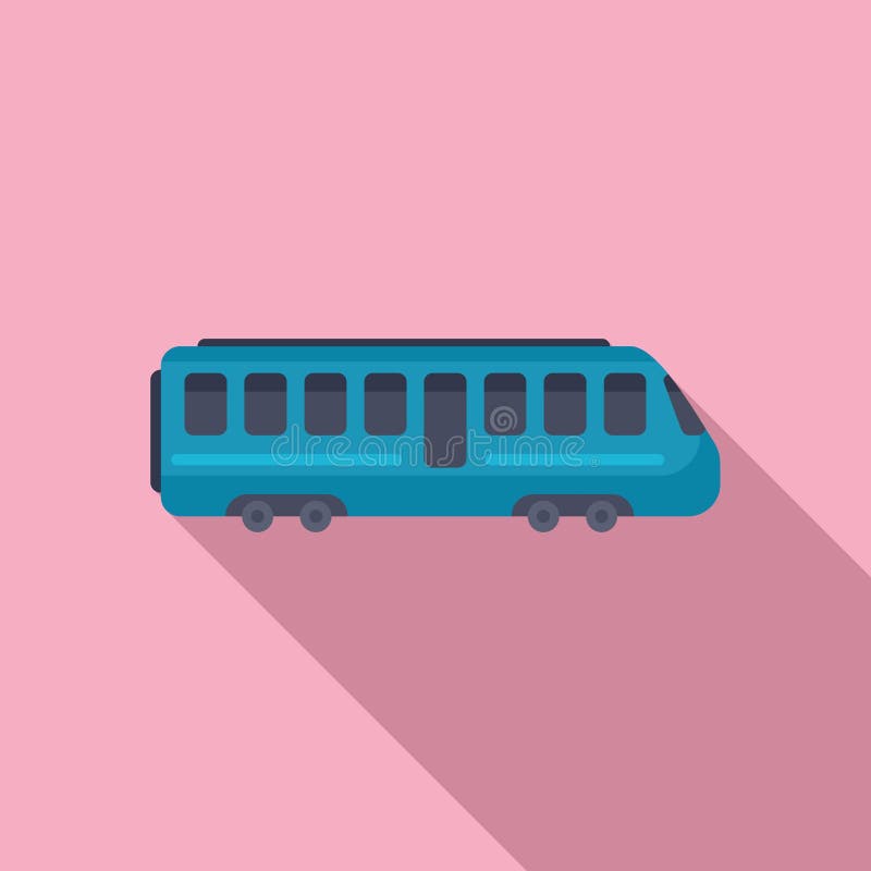 New Modern Train Icon Flat Vector. Security Journey Stock Vector ...