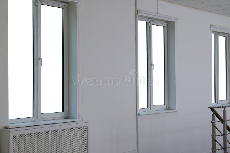 Modern Windows with Opening Type Lines on Background. Banner Design ...