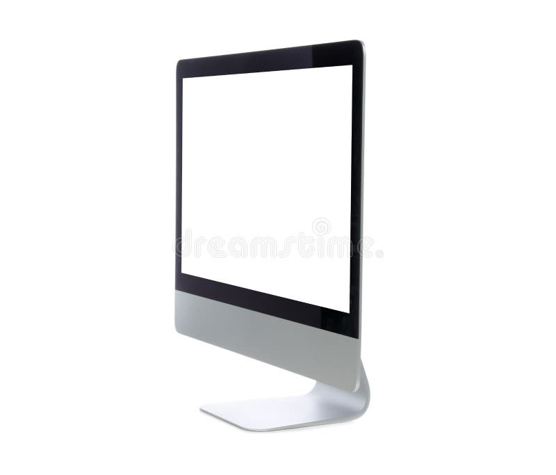 New Monitor Computer Display Side Stock Image - Image of power, element ...