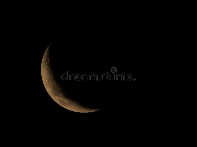 New Moon Arc stock photo. Image of black, lunar, celestial - 93343142