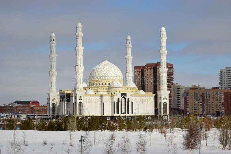 New mosque in Astana editorial photography. Image of high - 51816092