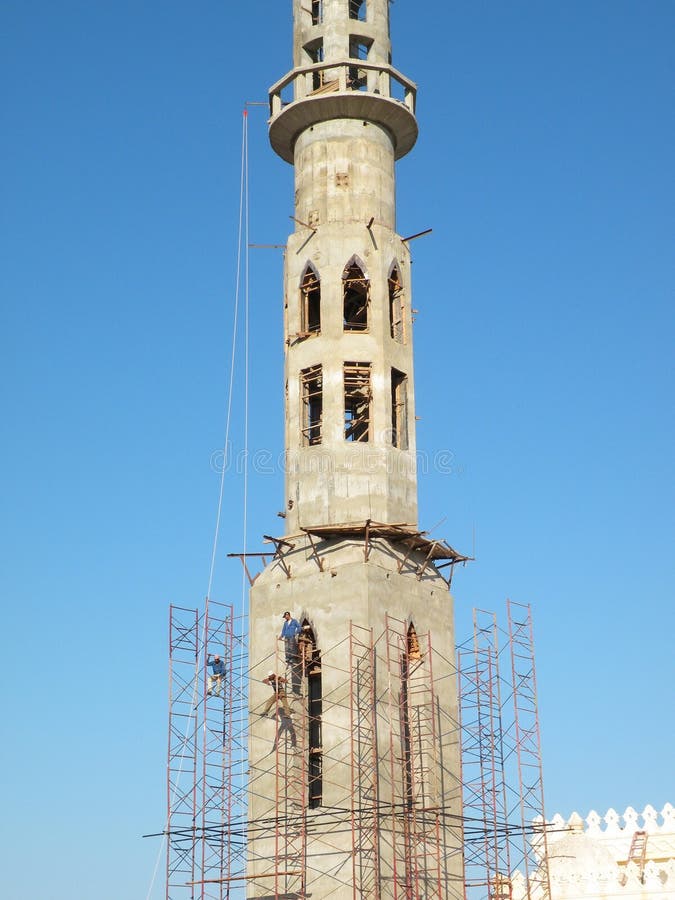 New mosque building, Egypt editorial stock image. Image of danger ...
