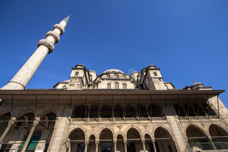 New Mosque in the Centre of Istanbul Turkey Stock Image - Image of azan ...