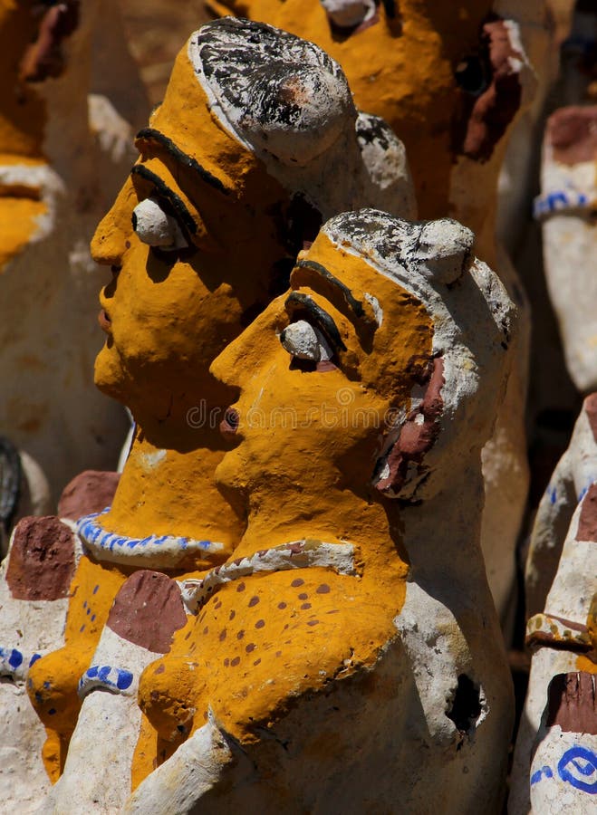 New Mud statue in Temple stock image. Image of form - 146448191