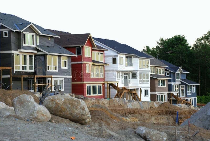 New Neighborhood stock photo. Image of site, family, wood - 5820170