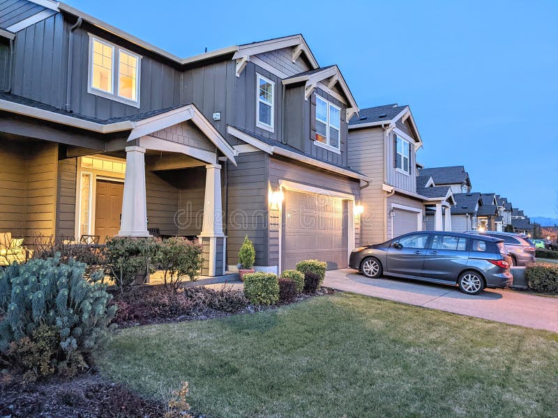 New Neighborhood Beginner& X27;s Houses Stock Photo - Image of cottage ...