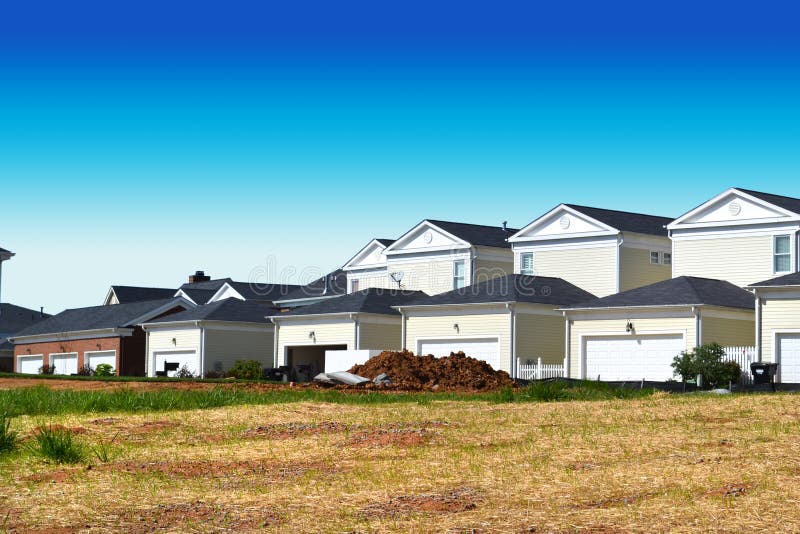 New Neighborhood Under Construction Stock Photo - Image of billionaire ...