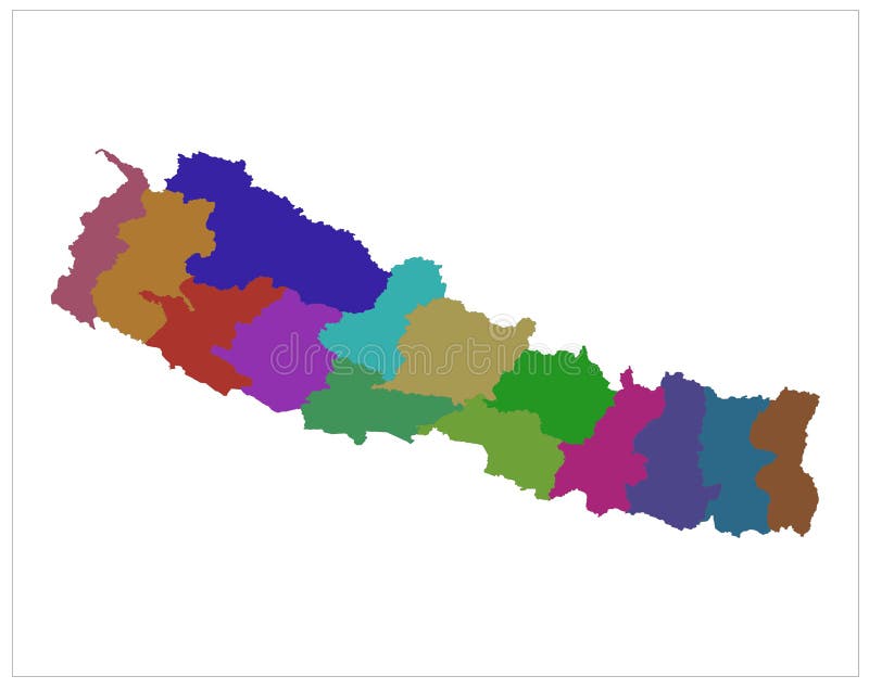 New Nepal Map Illustration with Different Maps Stock Illustration ...