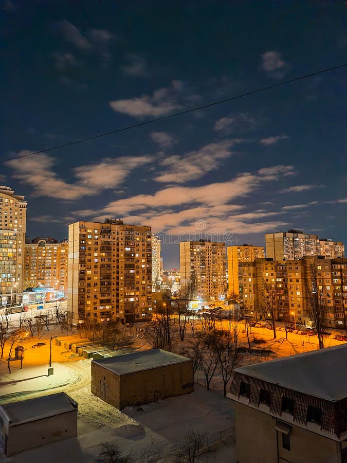 New night again stock photo. Image of skyscraper, downtown - 211113588