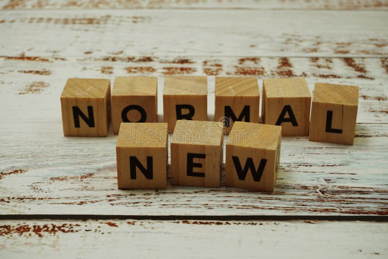 New Normal Alphabet Letter on Wooden Background Stock Photo - Image of ...