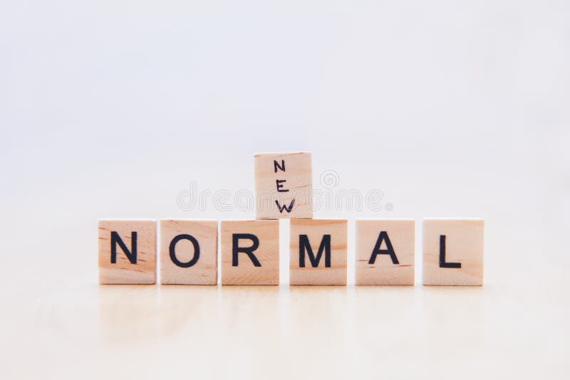 New Normal Background Text on Light Background Stock Image - Image of ...